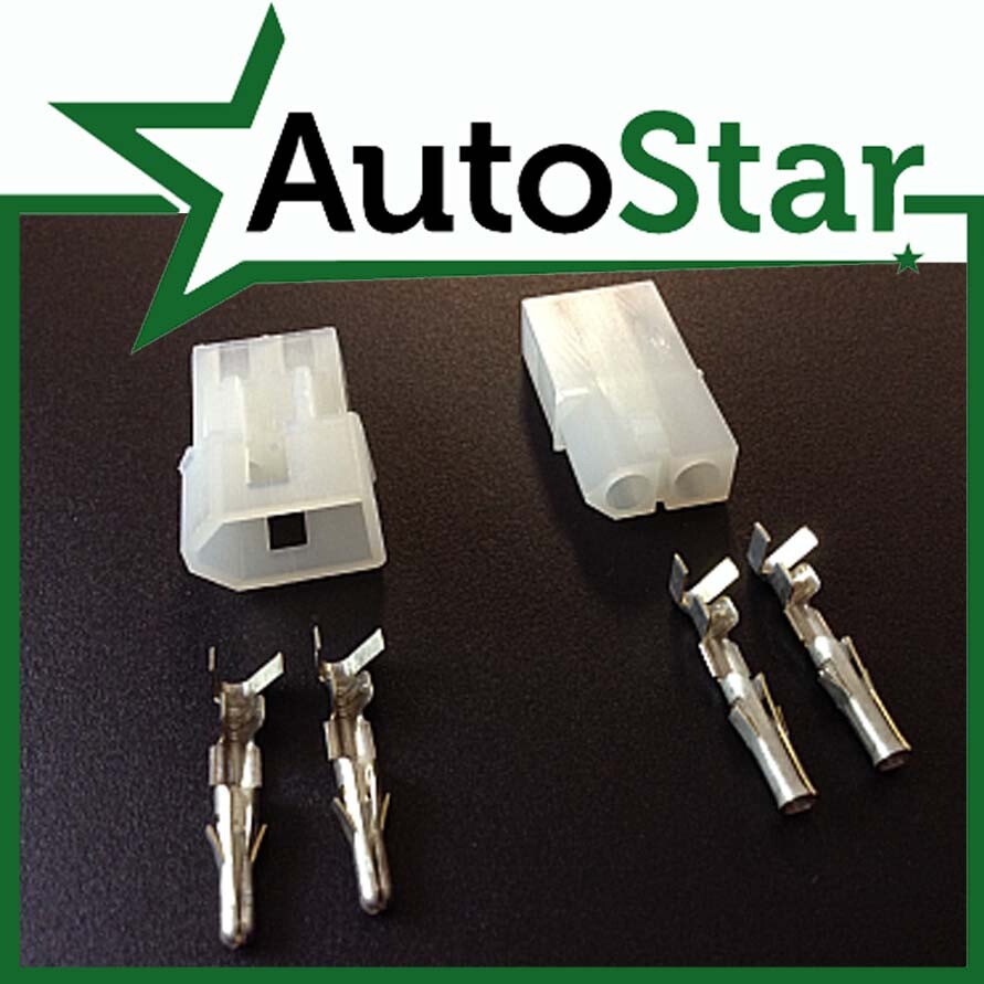 2 Way Molex Connector Kit .093" 2 Pin Plug Socket & Terminals | eBay