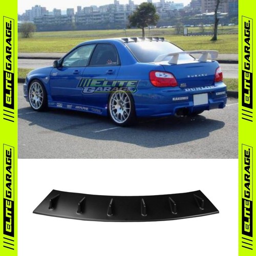 Fits Subaru Impreza WRX RS STI - Rear Roof Spoiler Vortex Fins Diffuser ...