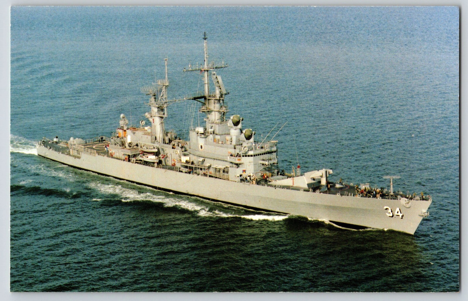 Postcard US Navy Ship - USS Biddle - CG-34 - Guided Missile Cruiser | eBay