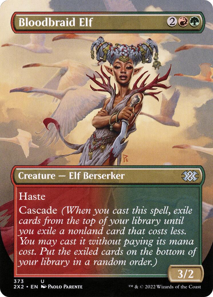 Bloodbraid Elf (Borderless) Double Masters 2022 Foil for sale online | eBay