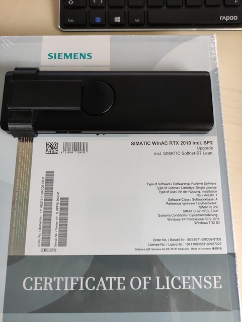 Siemens SIMATIC WinAC RTX 2010 Einzellizenz (6ES7671-0RC08-0YA0) online ...