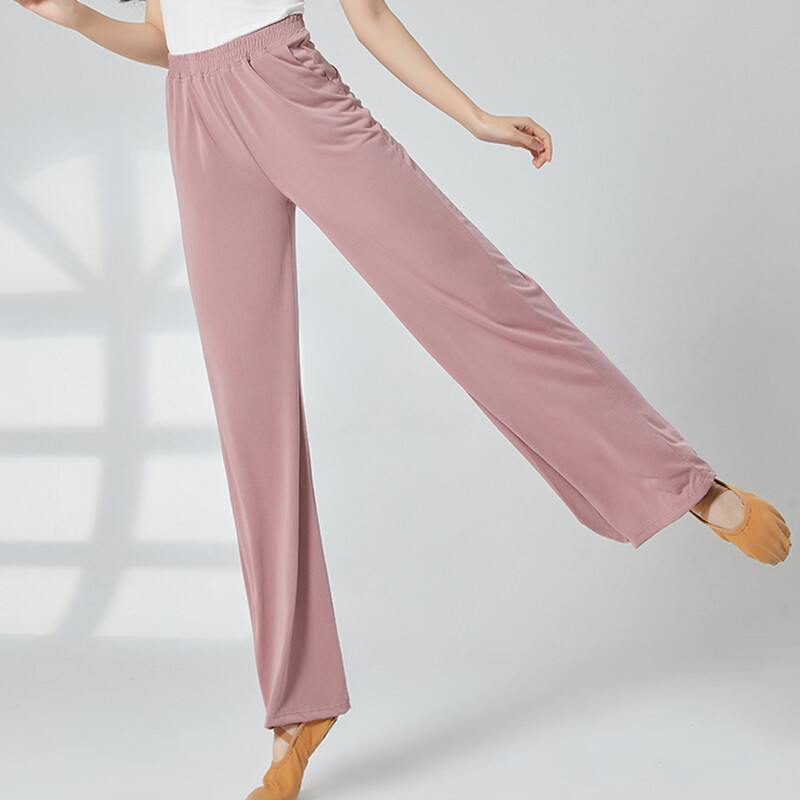 Dance Pants Classical Dance Wide Leg Straight Leg Pocket Pants Training ...