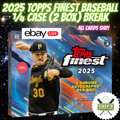 ATLANTA BRAVES - 2025 TOPPS FINEST BASEBALL 1/4 CASE (2 BOX) BREAK #6 ...