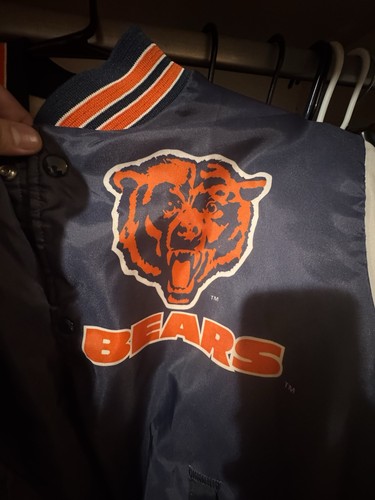 Vintage Chicago Bears Jacket Chalk line M | eBay