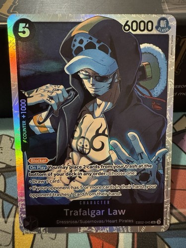Trafalgar Law EB02-045 SR Super Rare ONE PIECE Anime 25th Anniversary ...