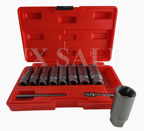 11pc 3/8" Drive deep Bolt Extractor Twist Socket Set Stud Nut | eBay