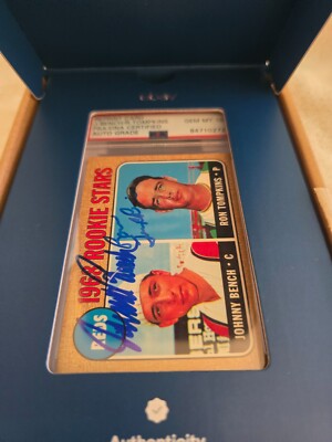 Topps reprint Johnny Bench / Ron Tompkins RC PSA 10 Multi auto | eBay