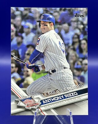 2017 Topps ANTHONY RIZZO #204 NL RBI Leaders Cubs / New York Yankees | eBay