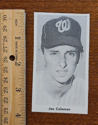 Joe Coleman Washington Senators from 1967 The Sporting News | eBay
