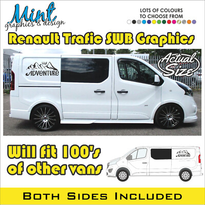 SWB RENAULT TRAFIC Camper Side Stripe MOTORHOME Decals Stickers Van ...