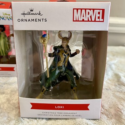 Hallmark 2021 Disney Marvel AVENGERS LOKI 3.5" Boxed Christmas Tree ...