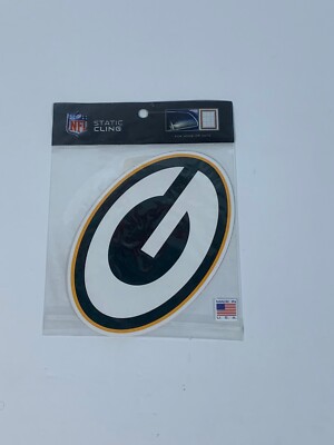 Green Bay Packers Die Cut Static Cling Decal Sticker Reusable 4x6 ...
