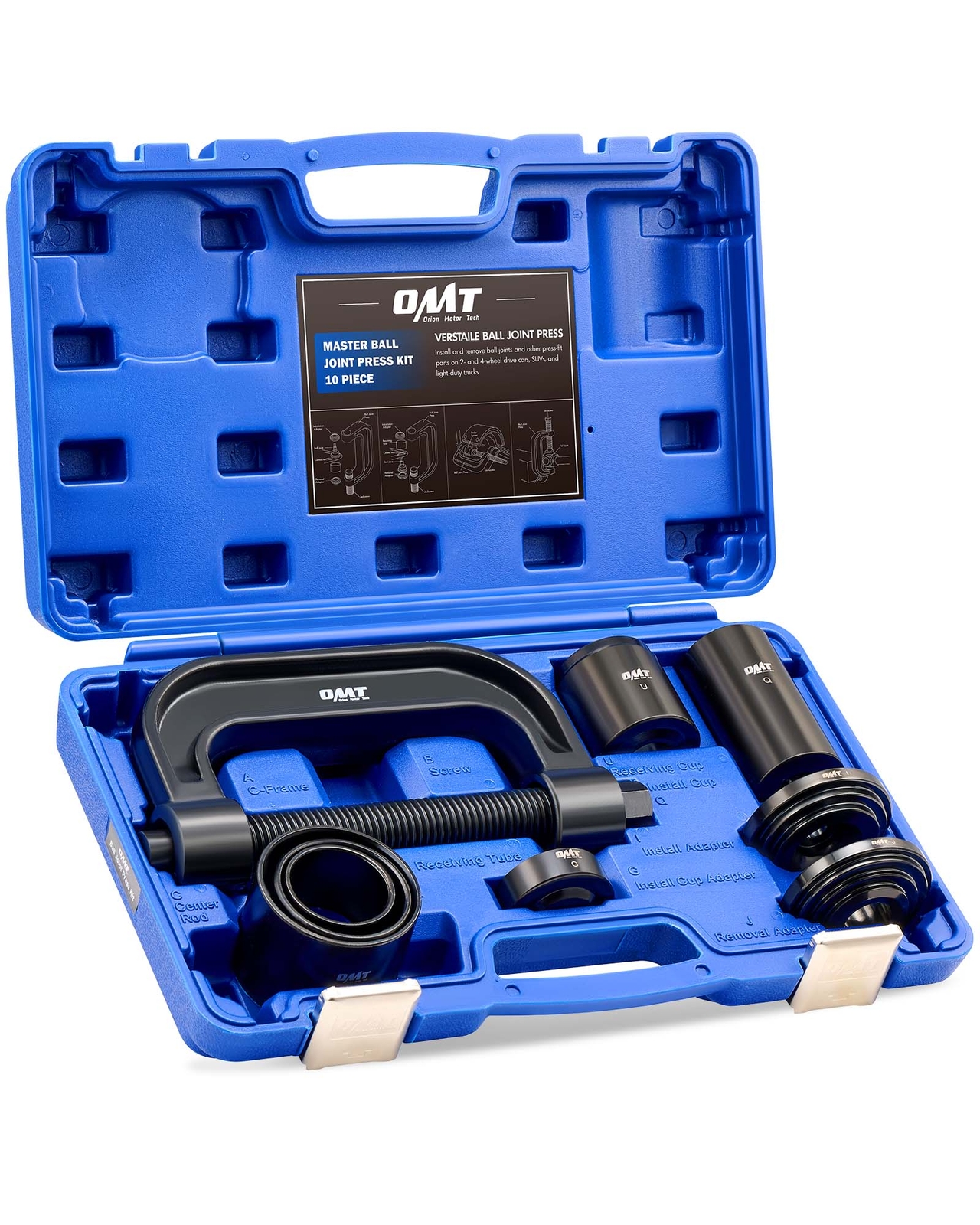 OMT Heavy Duty 4 in 1 Ball Joint Press & U Joint Removal Tool Kit w 4x4 ...