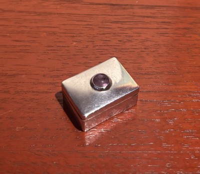 Vintage Handmade Fred Davis Taxco Mexico Sterling Silver Amethyst Pill ...