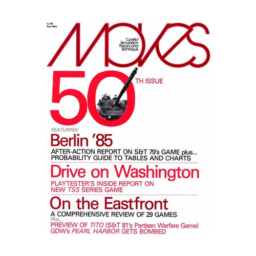 SPI Moves Magazine #50 "Berlin '85, Drive on Washington" Mag Fair+ | eBay