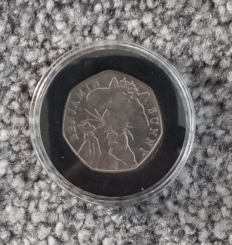 Benjamin Bunny 2017 50p Coin With Rotation Error - Extremely Rare, hard ...