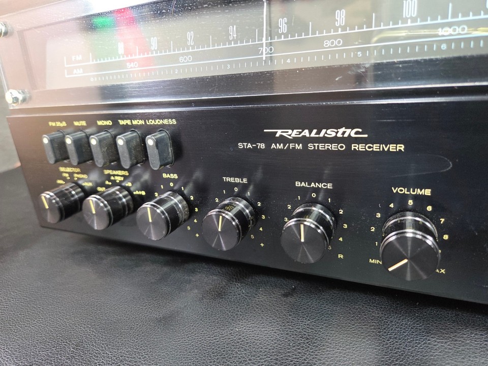 Vintage Realistic STA-78 AM/FM Stereo Receiver Phono Amp Issue? VIDEO ...