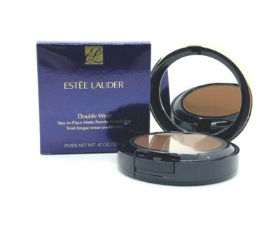 Estee Lauder Double Wear Matte Powder Foundation ~ 8N1 Espresso ~ .42oz ...