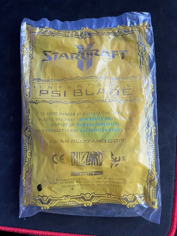 Blizzcon 2015 EXCLUSIVE STARCRAFT II 2 Inflatable Psi Blade Sealed | eBay