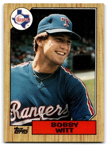 1987 Topps Bobby Witt Rookie Texas Rangers #415 | eBay