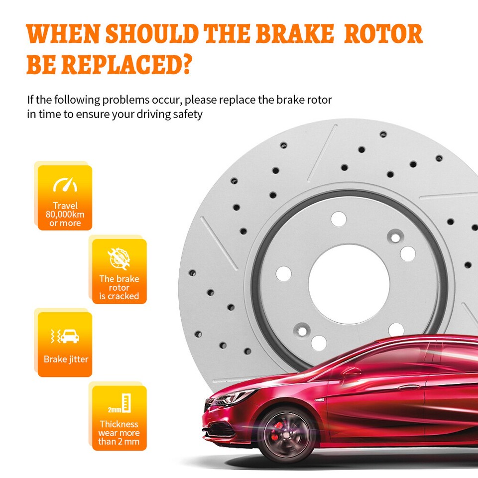 Front Rear Drilled Slotted Disc Brake Rotors for 2008 - 2017 Nissan ...