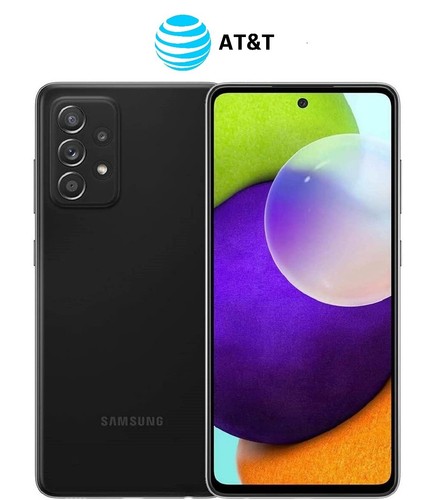 At&T Samsung Galaxy A52 5G Cell Phone 128GB - Awesome Black (SM-A526U ...