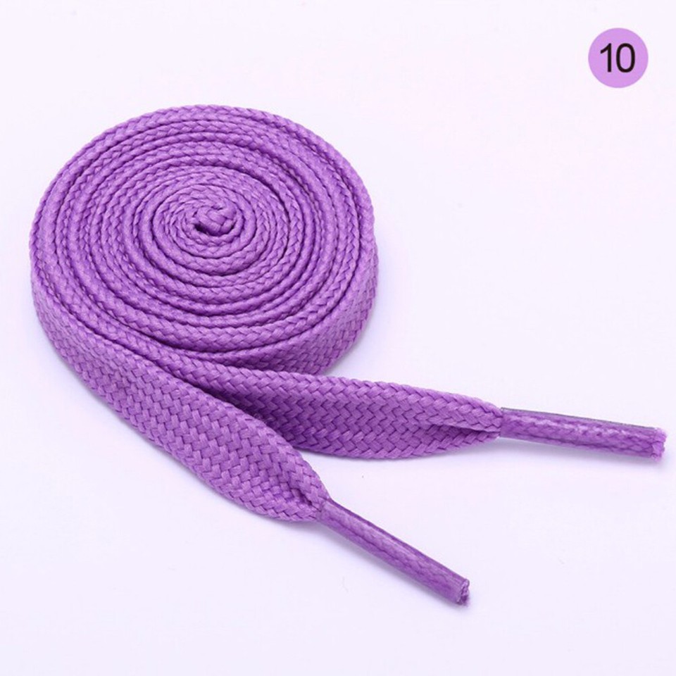 THICK FLAT FAT SHOE LACES 2/5" Wide Shoelaces All Shoe Types Trainer ...