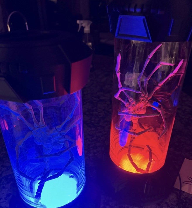 alien face hugger 1:1 glowing Stasis Chamber 16” Replica Movie Prop | eBay
