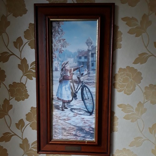 VINTAGE PRINT OF PAINTING BY RODERICK LOVESEY A MOMENTS REST AND FRAMED ...