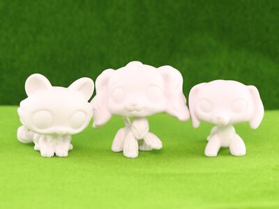 Custom lps Dachshund Crouching Cat Cocker Spaniel Blank Bases 3x LPS ...