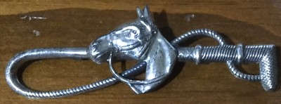 Whip and Horse Head Facing Left Sterling Silver Pin Stockpin | eBay