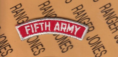 US Army FIFTH ARMY Recruiting Command original cotton 2.5" tab patch | eBay