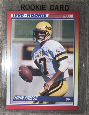 John Friesz Rookie Card, #309 (Score, 1990) | eBay