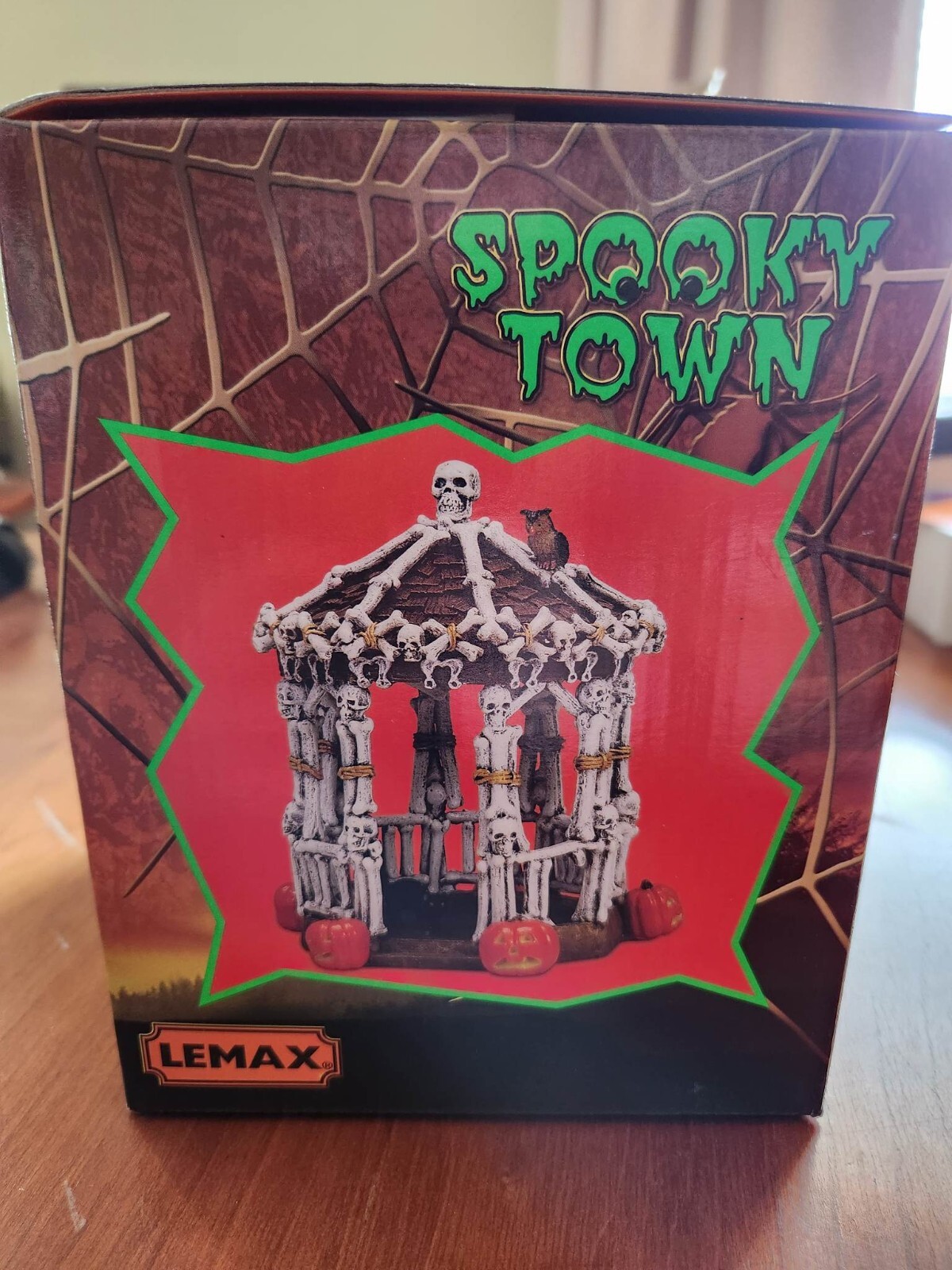 Lemax Halloween Spooky Town Gazebo Evil Pumpkin Tree Pedicab And ...
