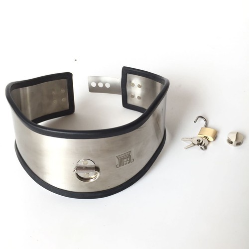 Bondage Neck Collar Posture Strict Choker Corset Straighten Up Lockdown ...