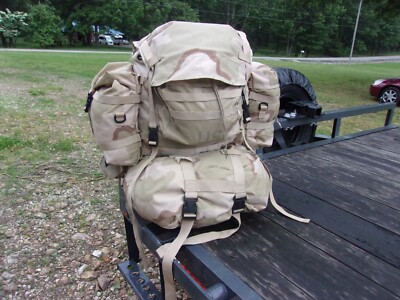 MILITARY SURPLUS RUCKSACK MOLLE II BACKPACK MAIN + SLEEP SYSTEM PACK ...