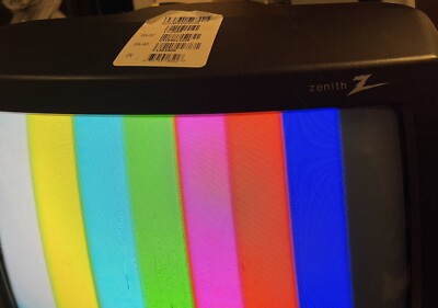 Zenith C13A02D 13 inch CRT TV with modulator and remote. Store display ...