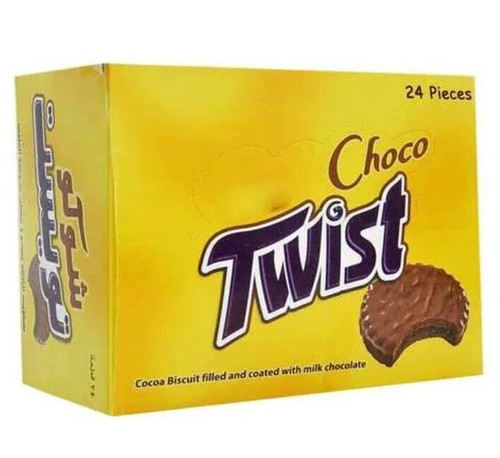24X Twist Katakit Choco Biscuit filled and Coated with milk chocolate ...