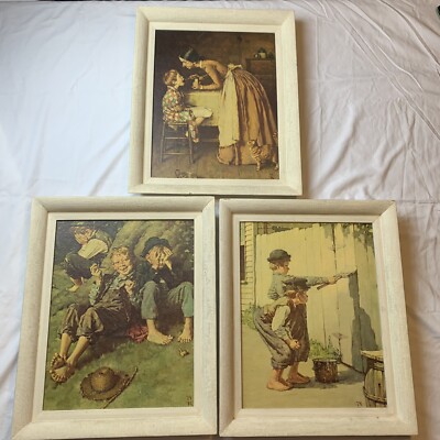 NORMAN ROCKWELL To Illustrate TOM SAWYER Set/3 Prints Heritage Press ...