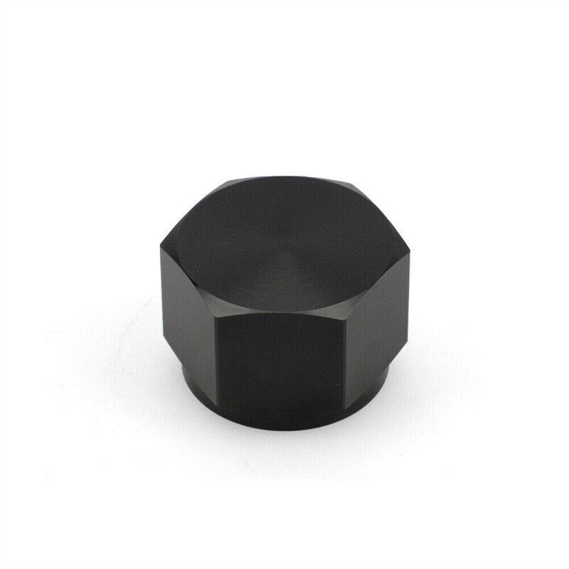 10 AN Female Flare Fitting Cap 10AN Block Off Fitting Aluminum Black ...