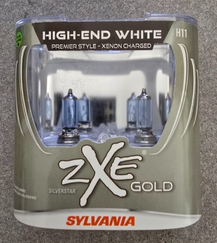 Sylvania H11 SilverStar zXe Gold Halogen Headlight Pair Set 2 Bulbs NEW ...
