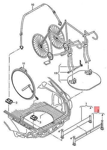 Genuine AUDI SKODA Telescopic Luggage Safety 4F9860378F for sale online ...