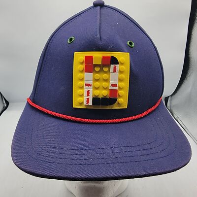 Lego X Levi's Flat Brim Hat Adults Dark Blue Adjustable Casual Outdoors ...