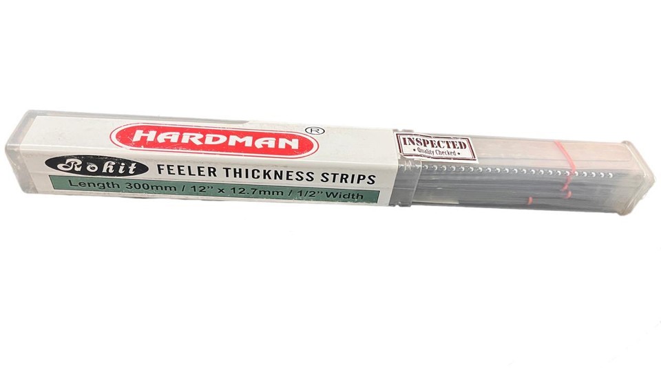 HARDMAN FEELER GAUGE SHIM STOCK THOU INCHES 12'' LONG 1/2'' WIDTH 30 ...