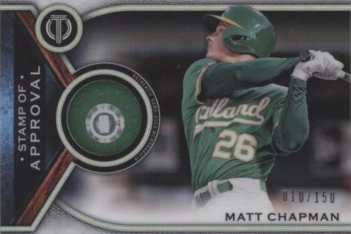 2021 Topps Tribute - Stamp of Approval Relics Matt Chapman #SOA-MC /150 ...