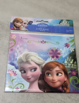 Frozen Elsa Anna 8 Loot Bags Birthday Party Treat Favor Gift Goody Bag ...