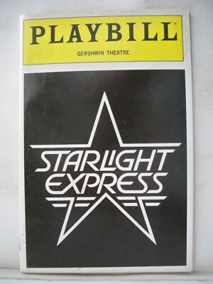 STARLIGHT EXPRESS Playbill ANDREW LLOYD WEBBER / JANE KRAKOWSKI NYC ...