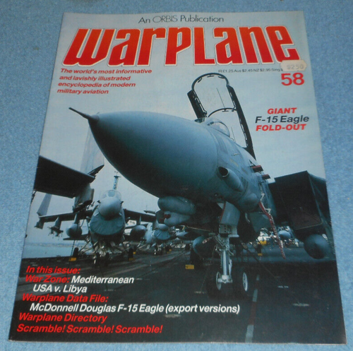 Warplane Magazine #58 McDonnell Douglas F-15 Eagle Fold-Out Poster | eBay