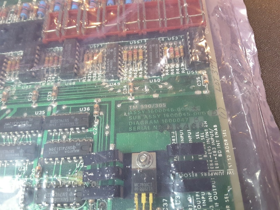 Texas Instruments TM 990/305 1600046-000 Circuit Board D3 USED ...
