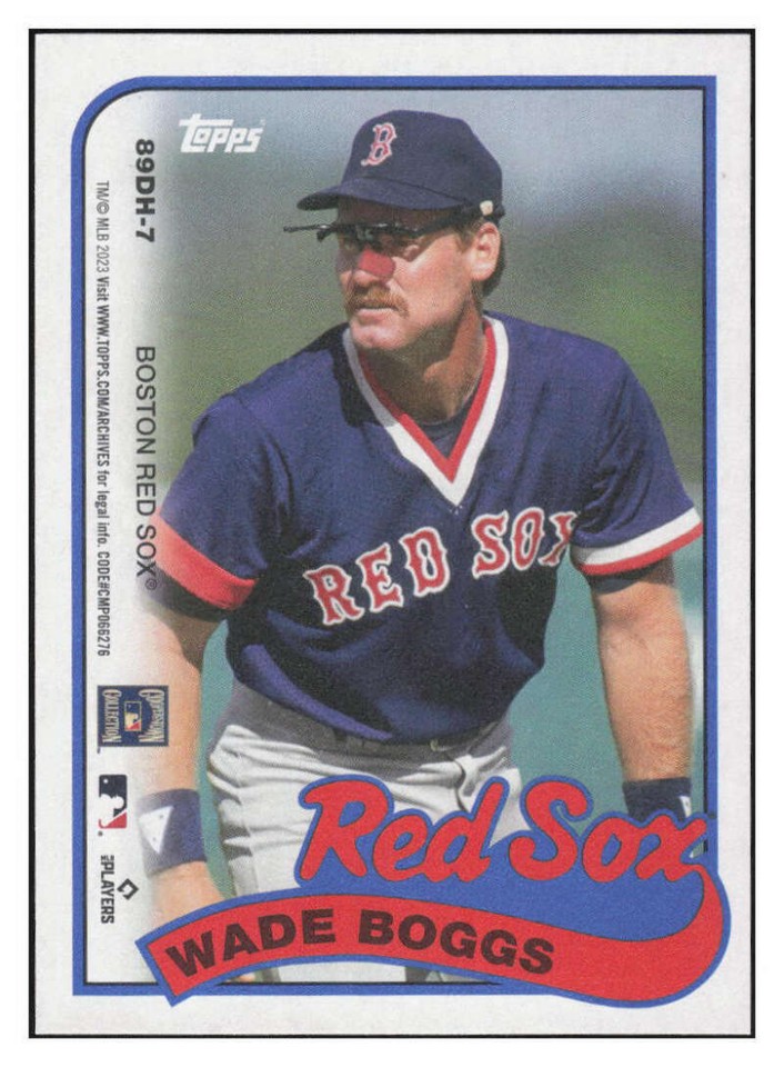 WADE BOGGS/RAFAEL DEVERS 2023 Topps Archives 1989 Doubleheaders #89DH-7 ...